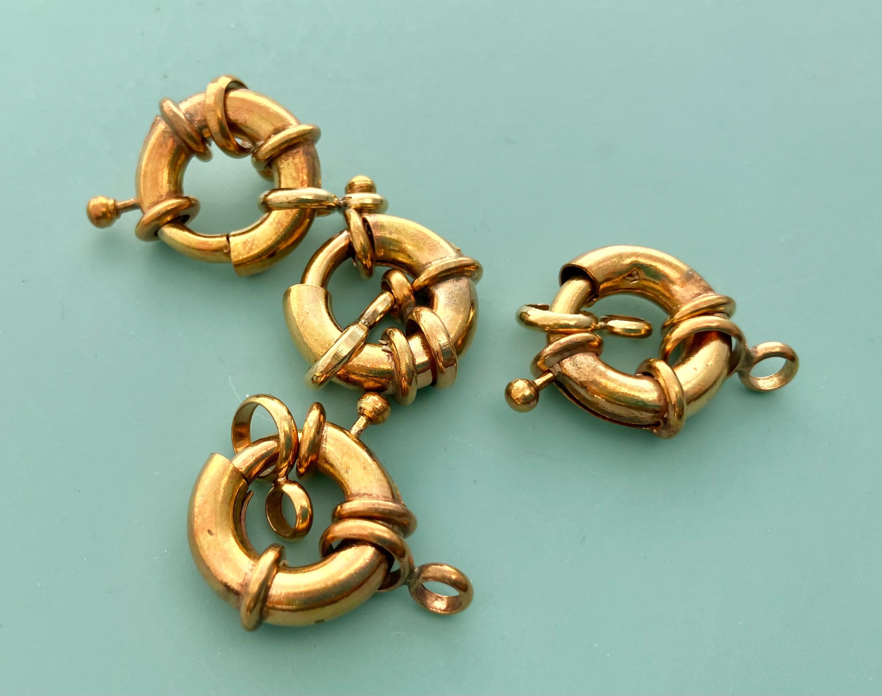 2 Ornate Brass Nautical Clasps Vintage - Etsy