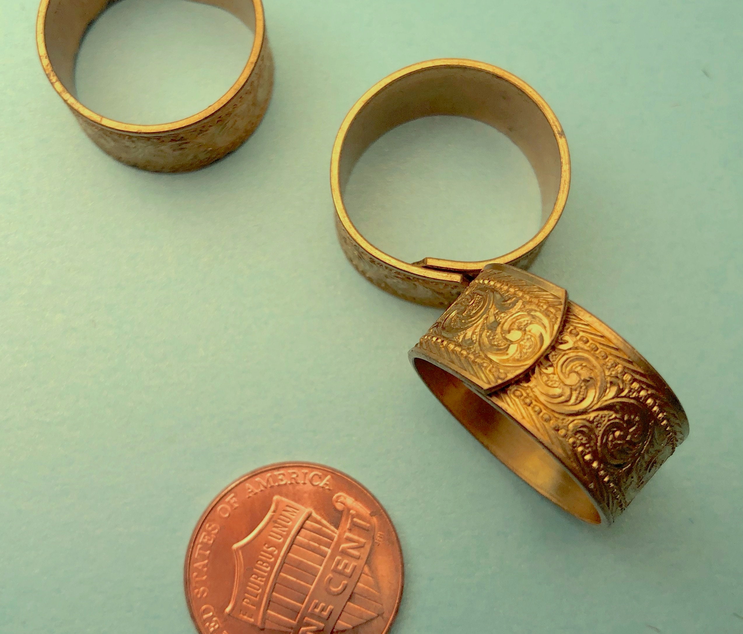 Ornate Brass Ring Victorian - Etsy