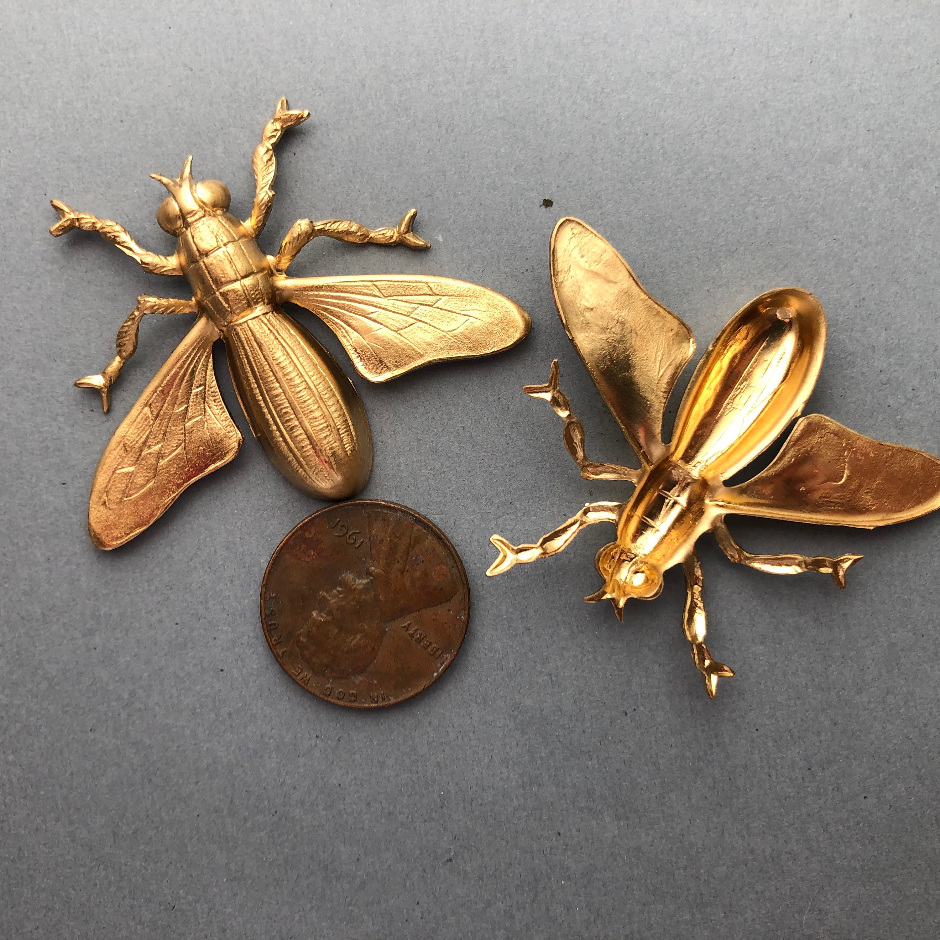 Brass Bug Insect Stamping - Large - Etsy