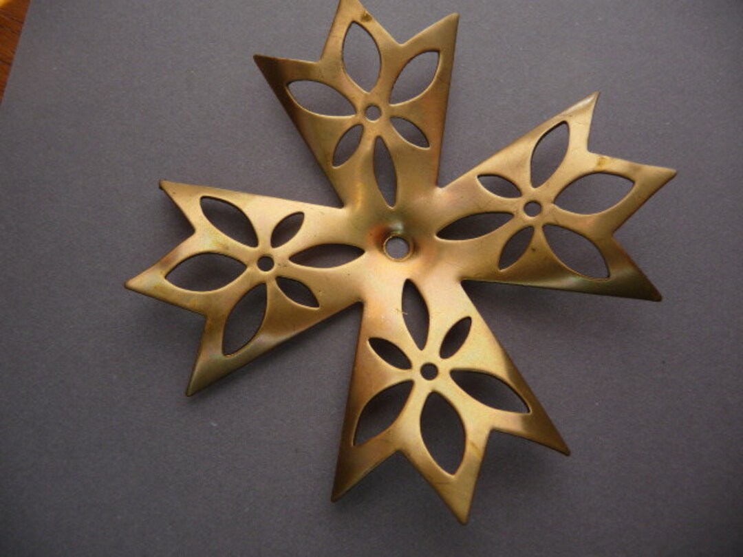 Filigree Cross Snowflake Charm - Large - Etsy