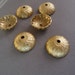 6 Brass Acorn Bead Caps - Etsy