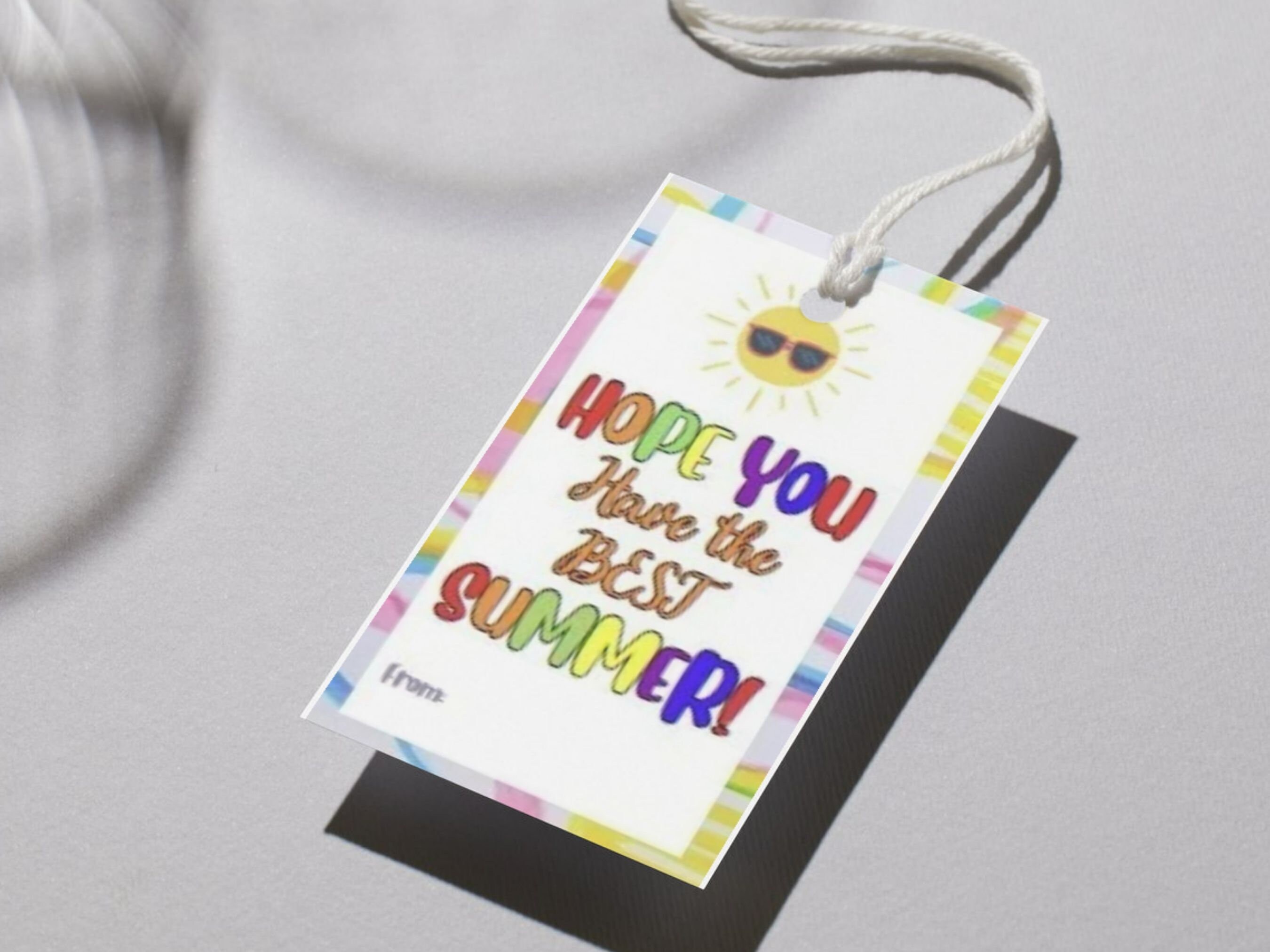 Summer Gift Tags, End of School Year, School is Out Gift Tags, Teacher ...