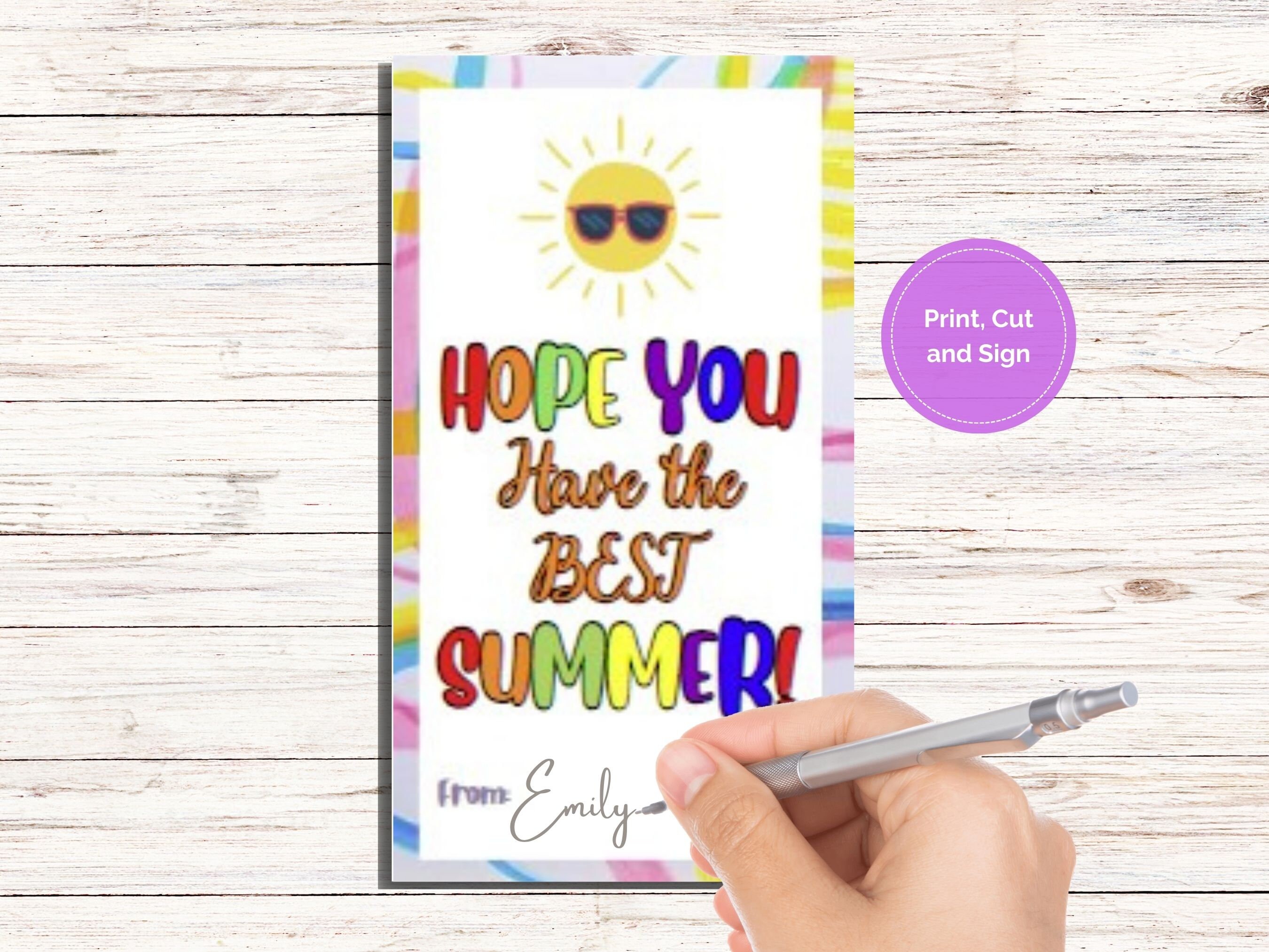 Summer Gift Tags, End of School Year, School is Out Gift Tags, Teacher ...