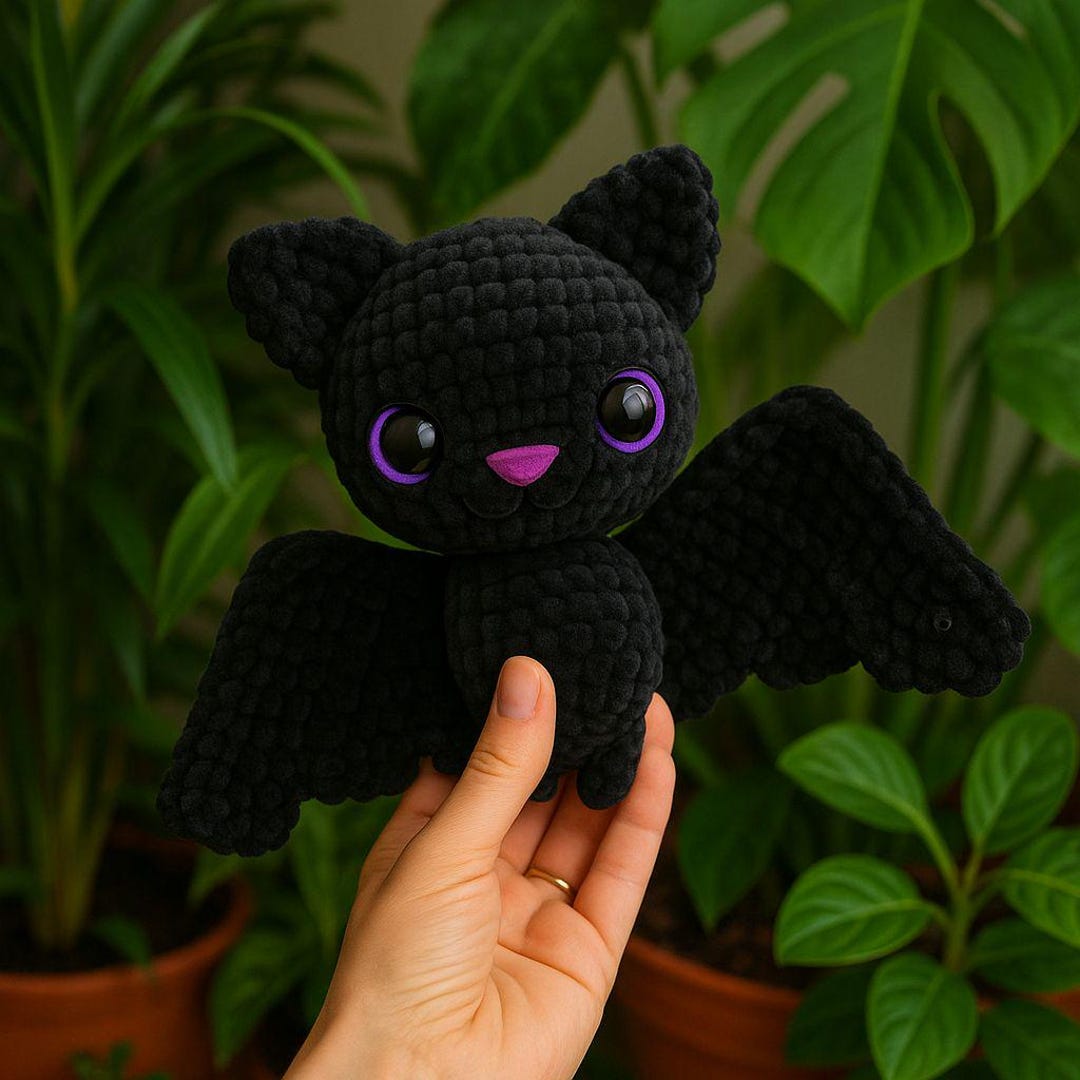 PATTERN: Plush Binx the Bat Pattern - Amigurumi Chunky Bat Pattern ...