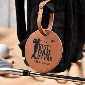 Personalized Leather Golf Bag Tag With Tees,custom Golf Accessories ...