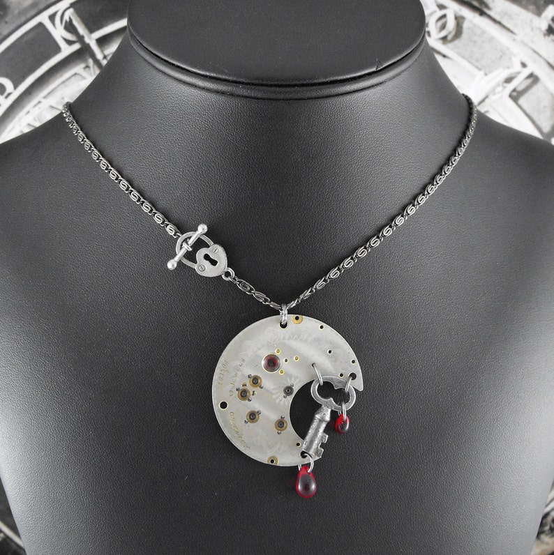 Steampunk Bleeding Key Necklace The Painful Key to Happiness | Etsy