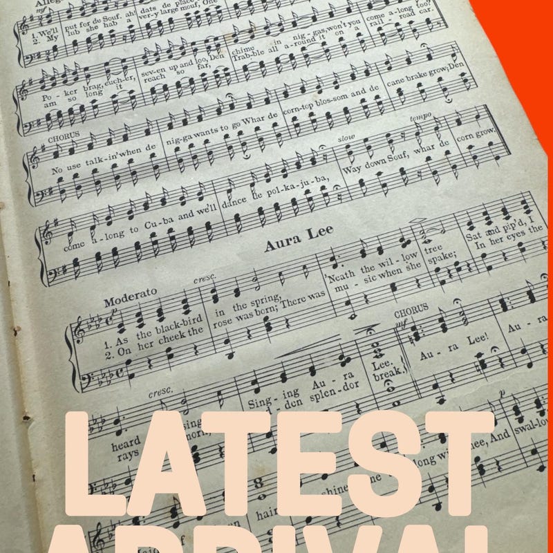 Antique Song Sheet - Etsy