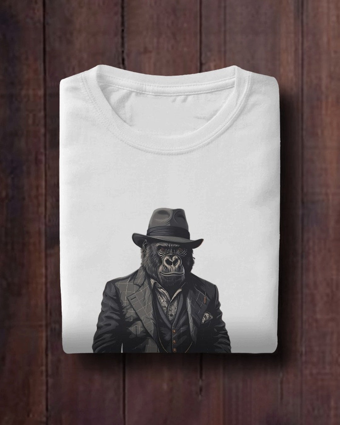 Serious Gorilla Shirt, Animal Shirt, Wild Gorilla T-shirt, Funny Animal ...