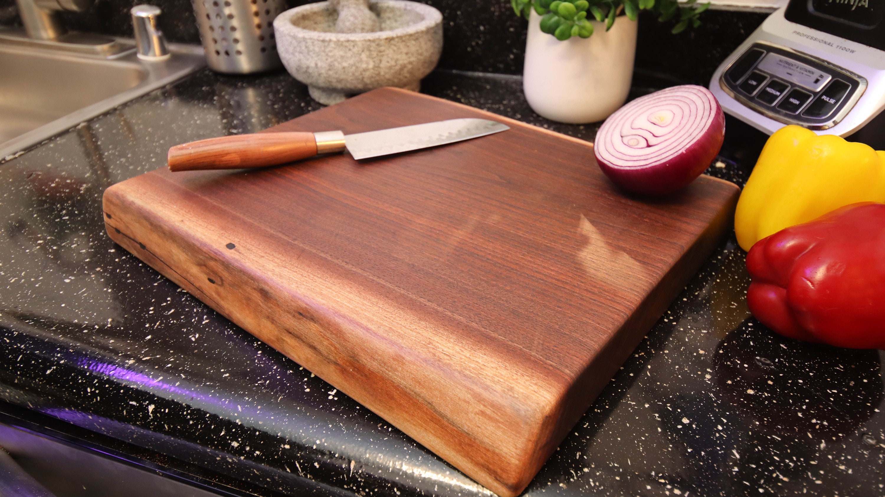 Beautiful Live Edge Walnut Cutting Board | Unique Kitchen Accessory - Etsy