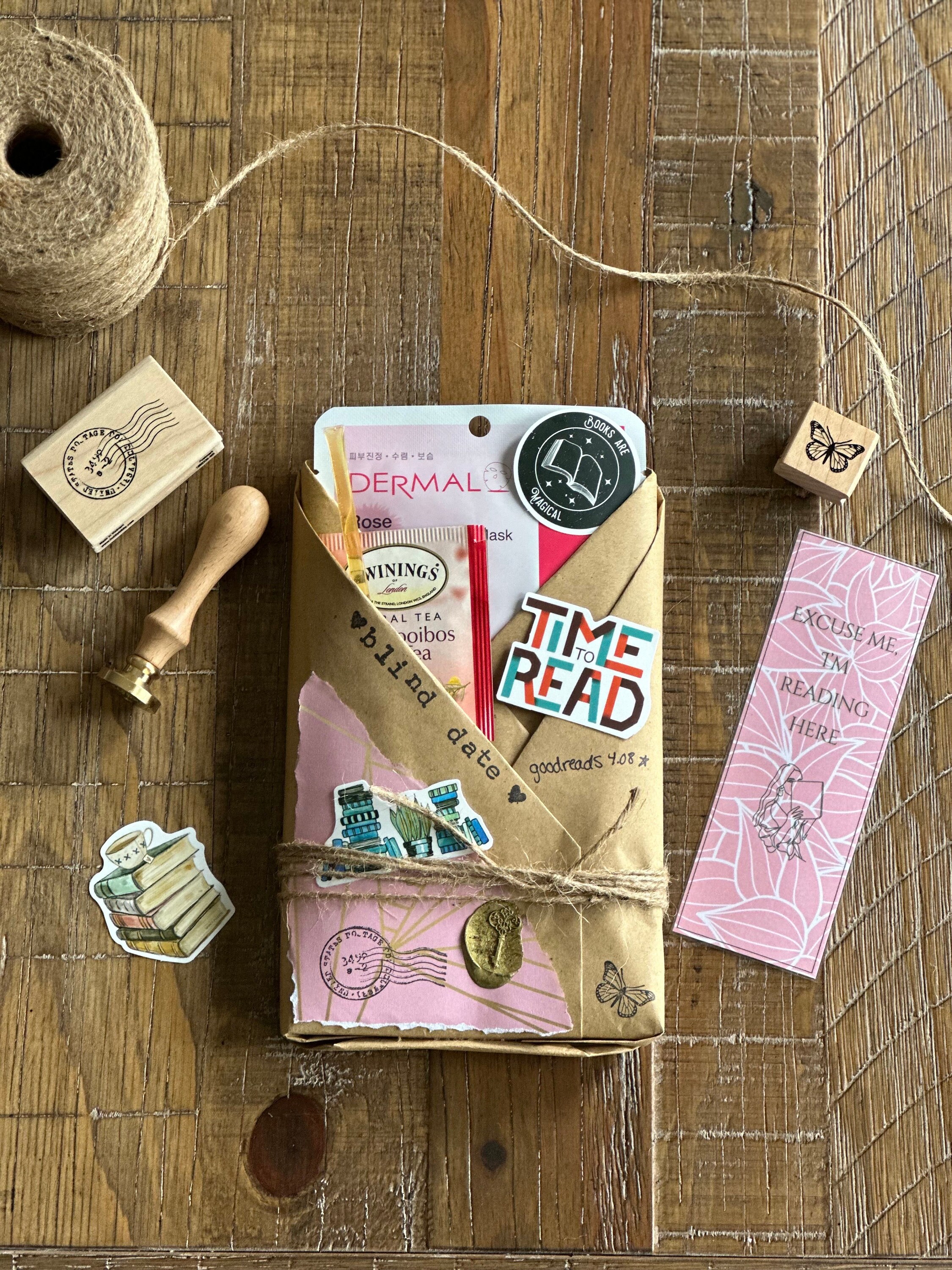 Blind Date With a Book Pampering Kit Wrapped Book, Surprise Book Box ...