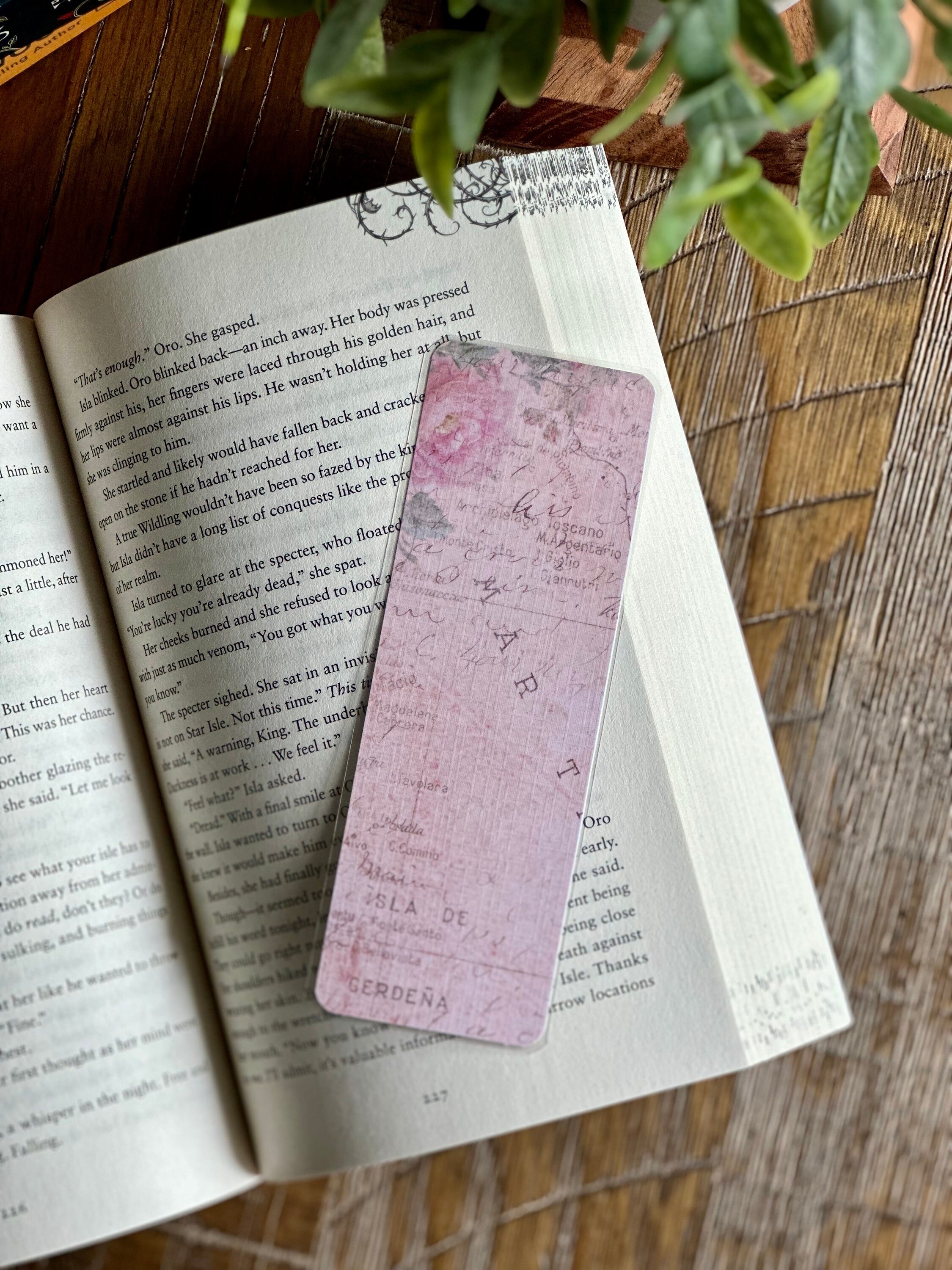 Handmade Bookmark Vintage Bookmark Floral Bookmark Bookish Gift for ...