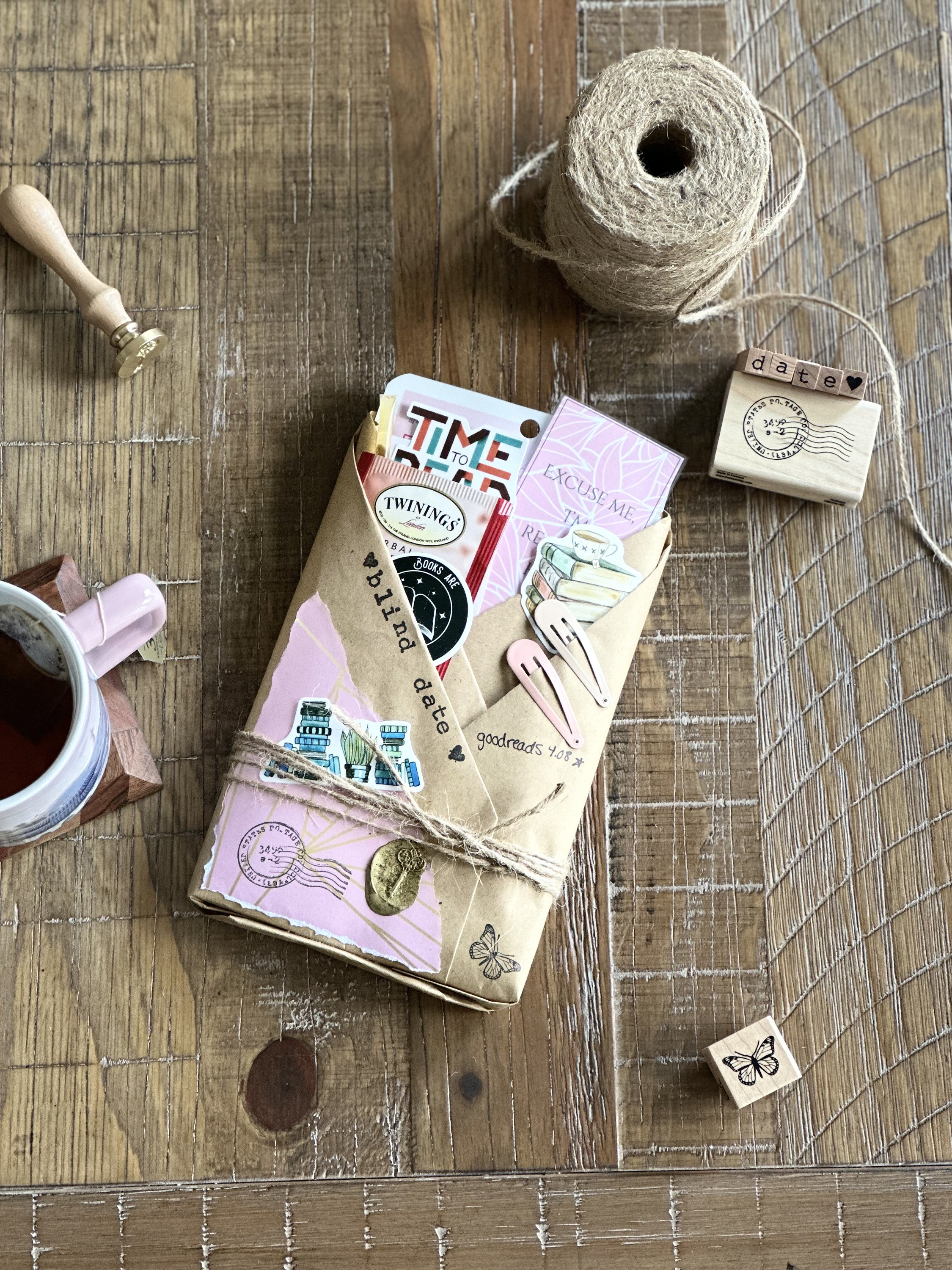 Blind Date With a Book Pampering Kit Wrapped Book, Surprise Book Box ...