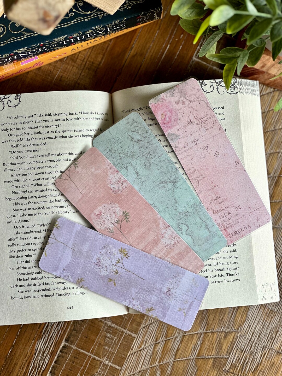 Handmade Bookmark Vintage Bookmark Floral Bookmark Bookish Gift for ...