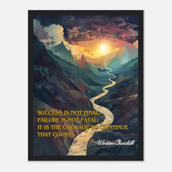 Success is Not Final Poster - Etsy