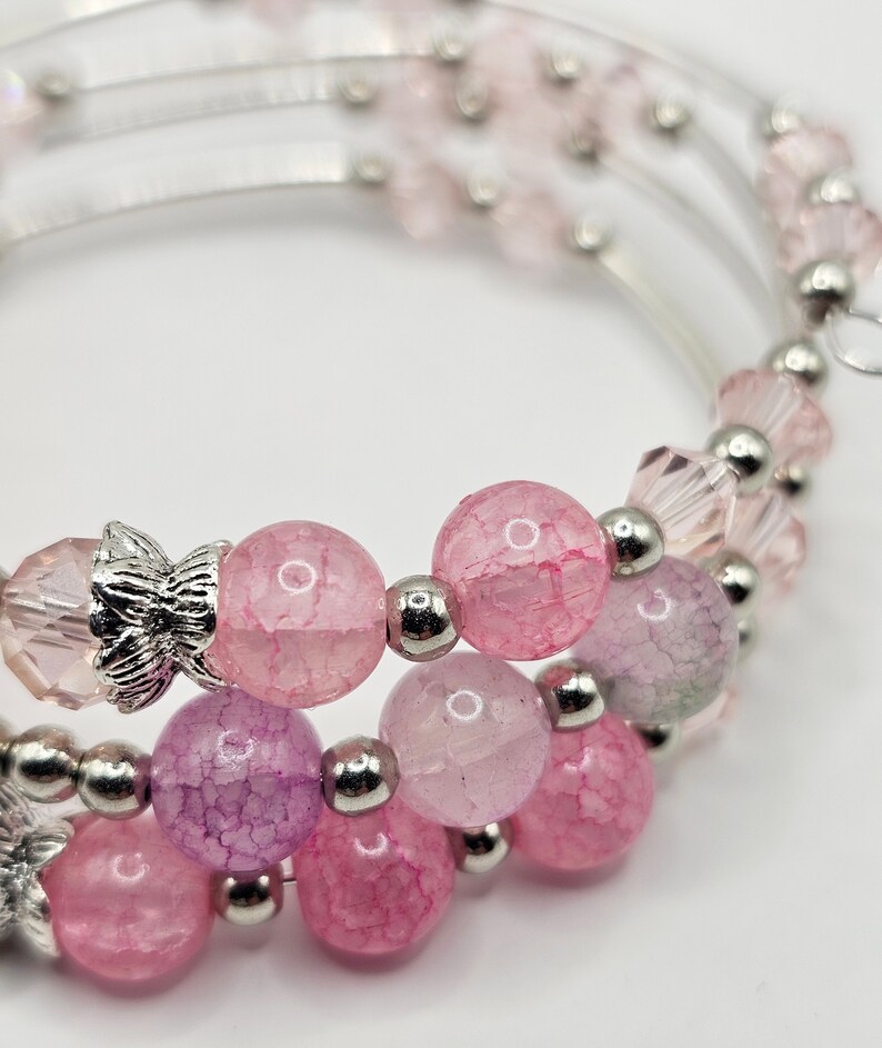 Handmade Memory Wire Stacked Coil Cuff Bracelet - Etsy