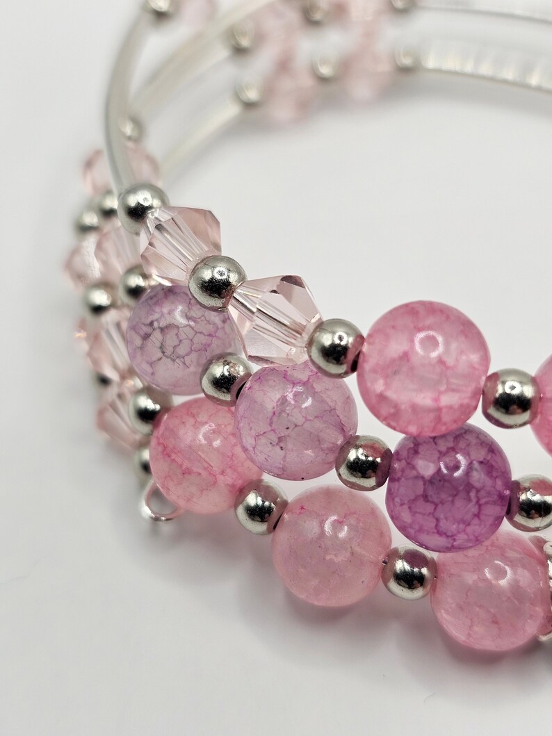 Handmade Memory Wire Stacked Coil Cuff Bracelet - Etsy