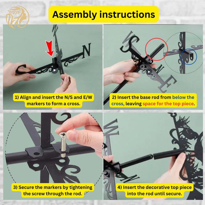 Spooky Crow Weather Vane, Halloween Garden Decor, Metal Crow Wind Vane ...