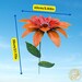7pcs Flower Garden Stake, Flower Pot Stake, Flower Garden Art, Metal ...