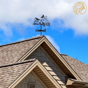 Spooky Crow Weather Vane, Halloween Garden Decor, Metal Crow Wind Vane ...