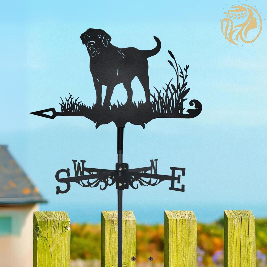 Labrador Retriever Weather Vane, Dog Wind Spinner, Decor for Dog Lover ...