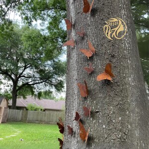 15pcs Rusty Butterfly for Garden Fence, Metal Garden Butterfly for Yard ...