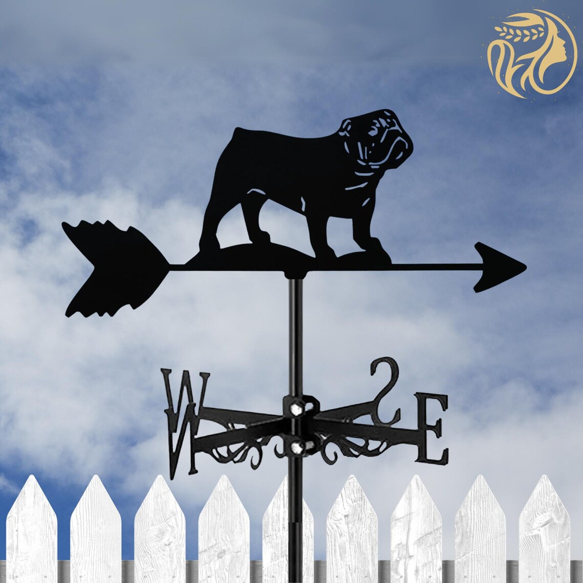 French Bulldog Weather Vane, Weather Vane for Yard, Pet Lover Decor ...