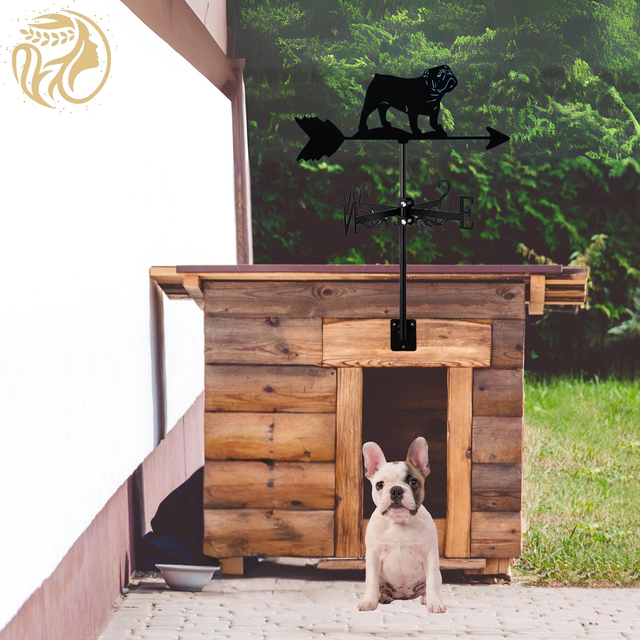 French Bulldog Weather Vane, Weather Vane for Yard, Pet Lover Decor ...