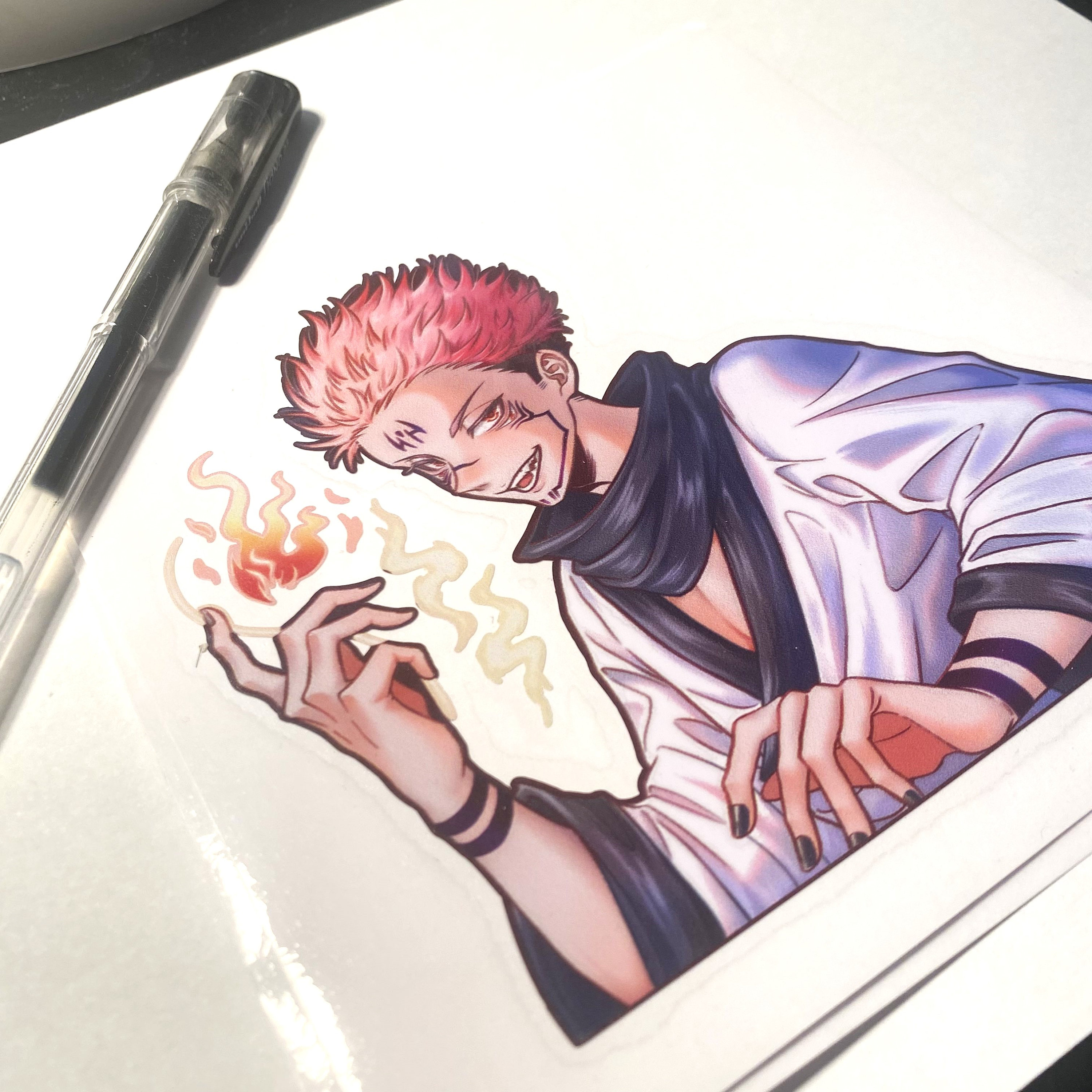 JJK Sukuna Custom Anime Vinyl Stickers for Car / Laptop //waterproof ...