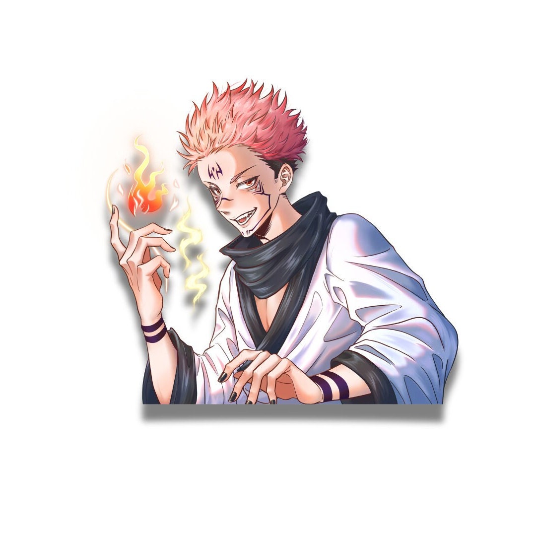 JJK Sukuna Custom Anime Vinyl Stickers for Car / Laptop //waterproof ...