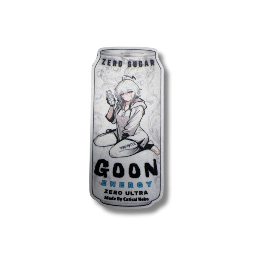 Anime Klett Aufnäher - Goon Energy - Weiße Monster Energie - Etsy Schweiz