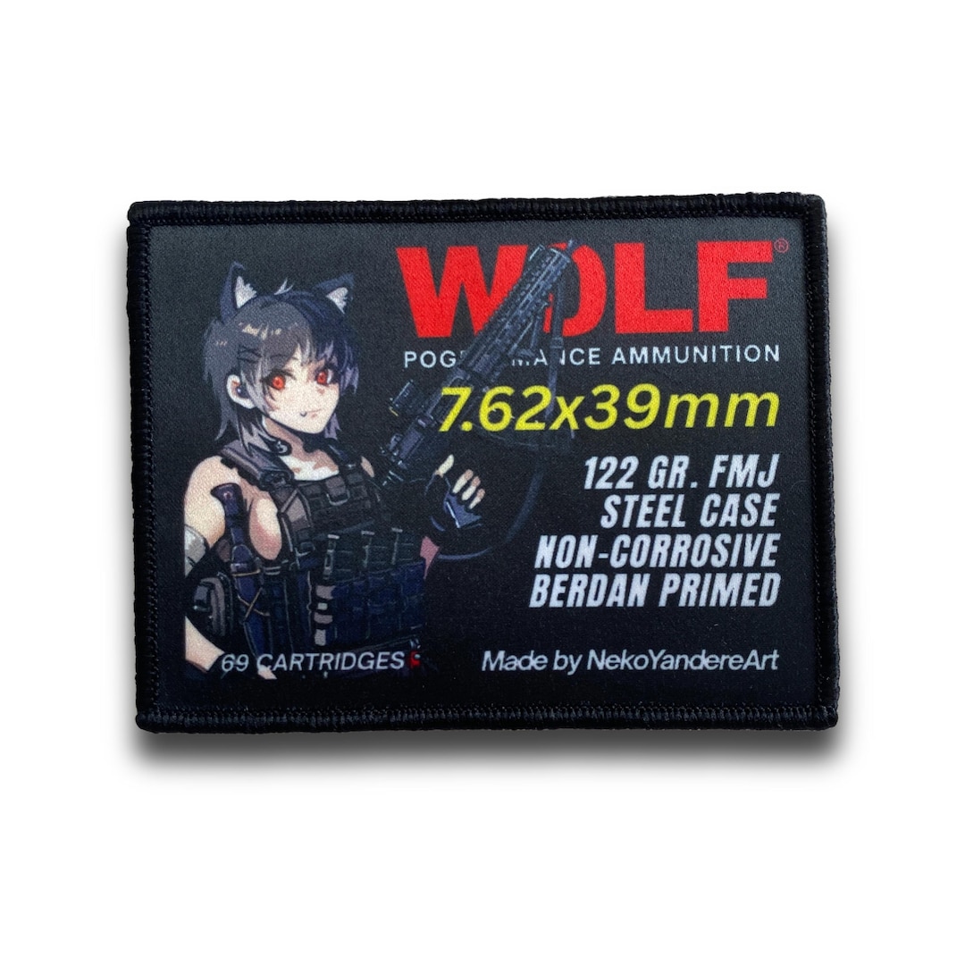 Anime Velcro Patch - Wolf 7.62x39 - Etsy