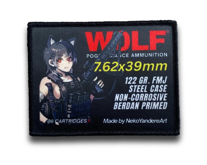 Anime Velcro Patch - Wolf 7.62x39 - Etsy.de