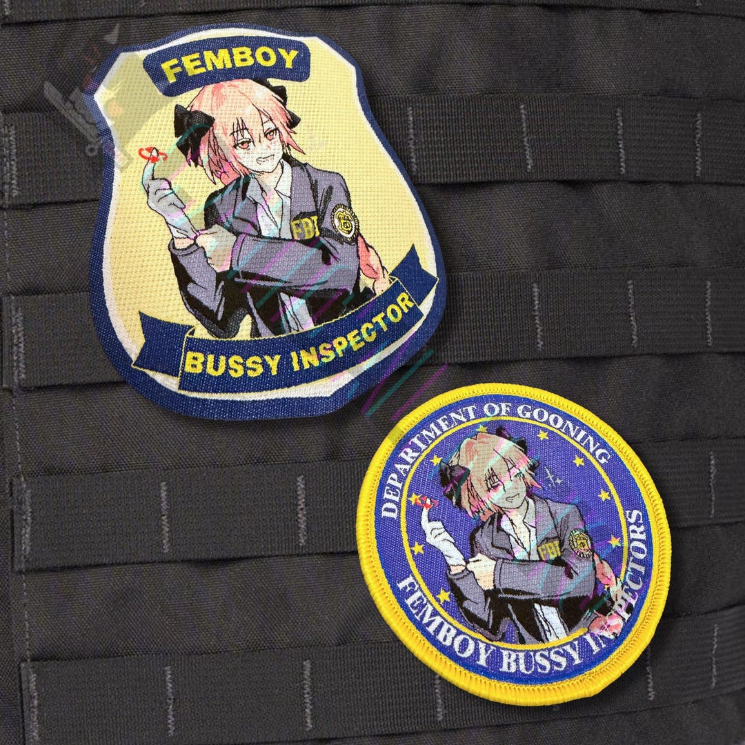 Anime Morale Patch - FBI - Femboy Bussy Inspectors - Etsy