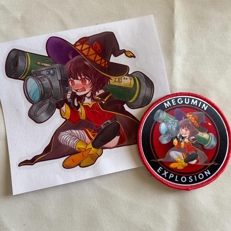 Anime Velcro Patch - Megumin Javelin Launcher - Etsy