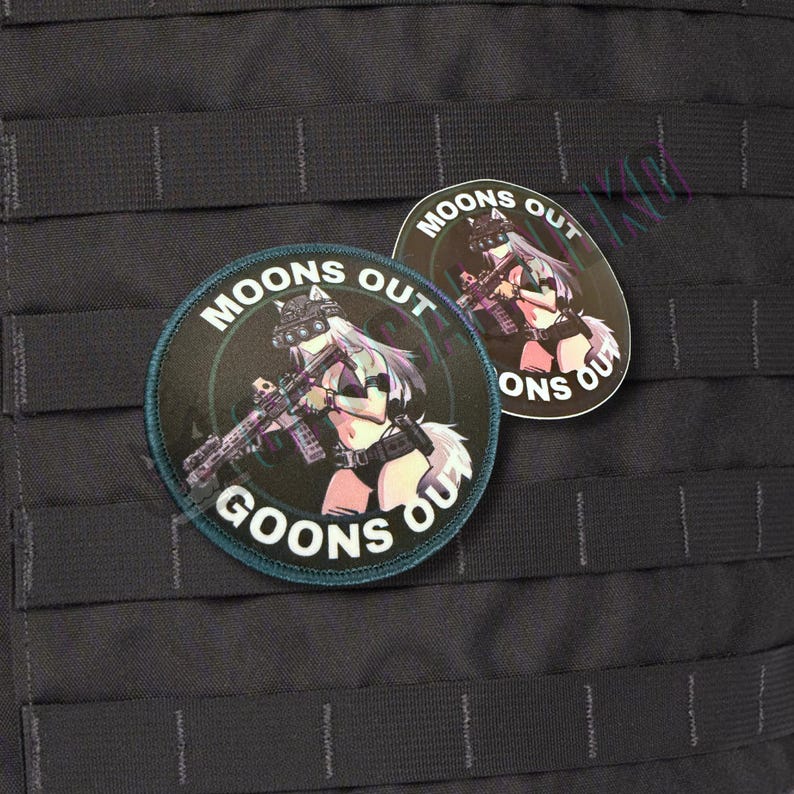 Anime Morale Patch - Moons Out Goons Out - Etsy