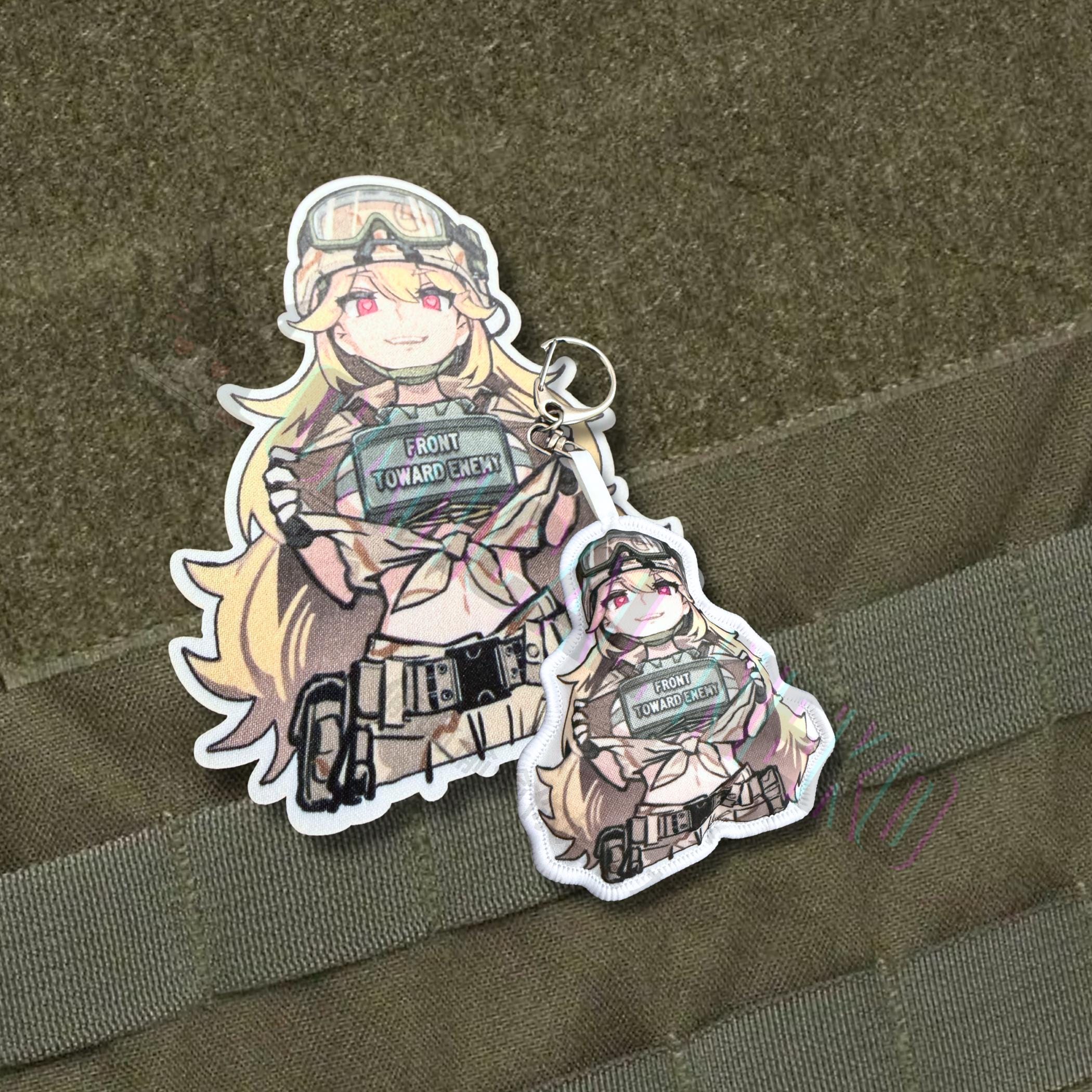 Anime Morale Patch - Front Towards Enemy - Claymore - Desert Storm - Etsy