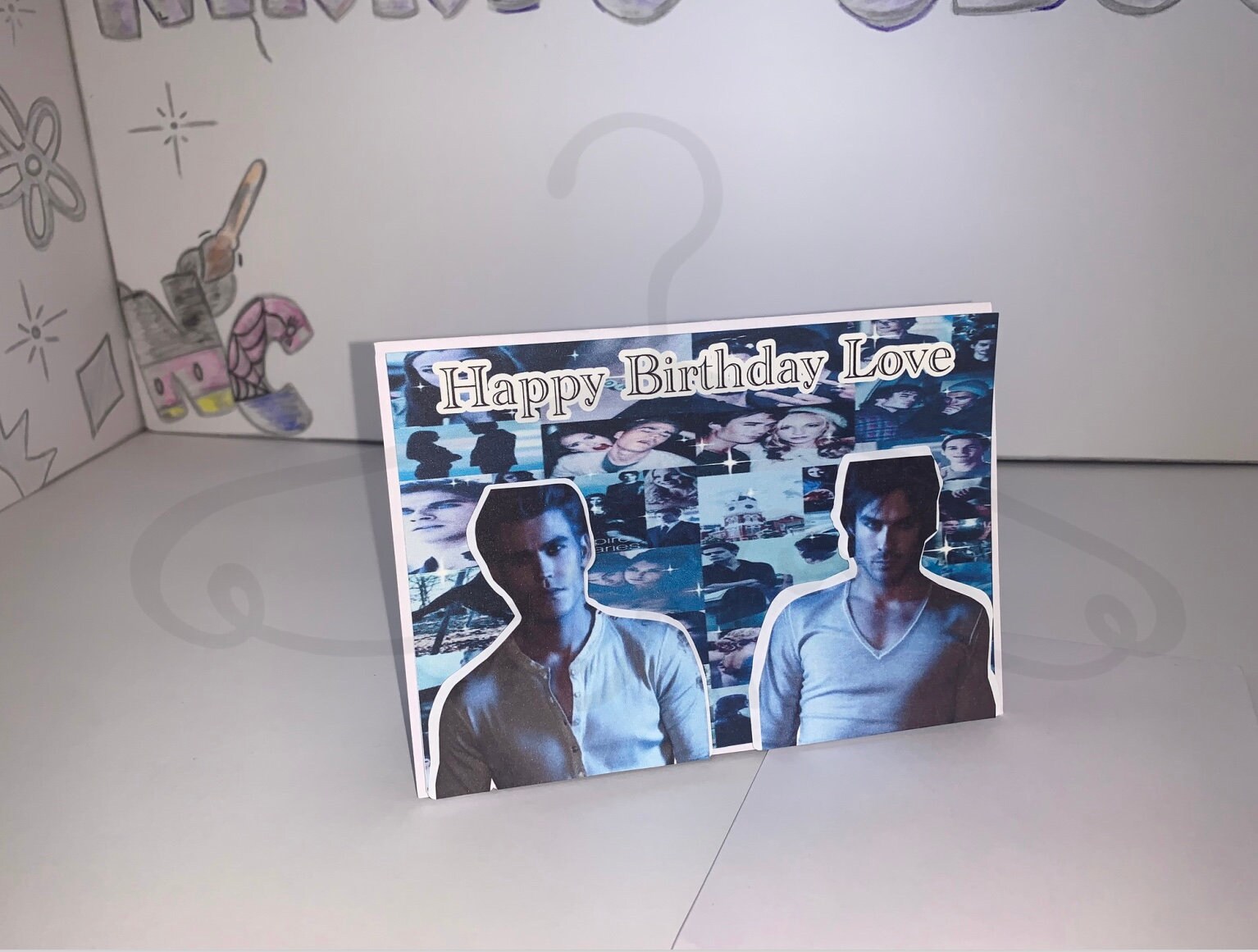 The Vampire Diaries Themed Birthday Card- Salvatore Brothers Themed 3D ...