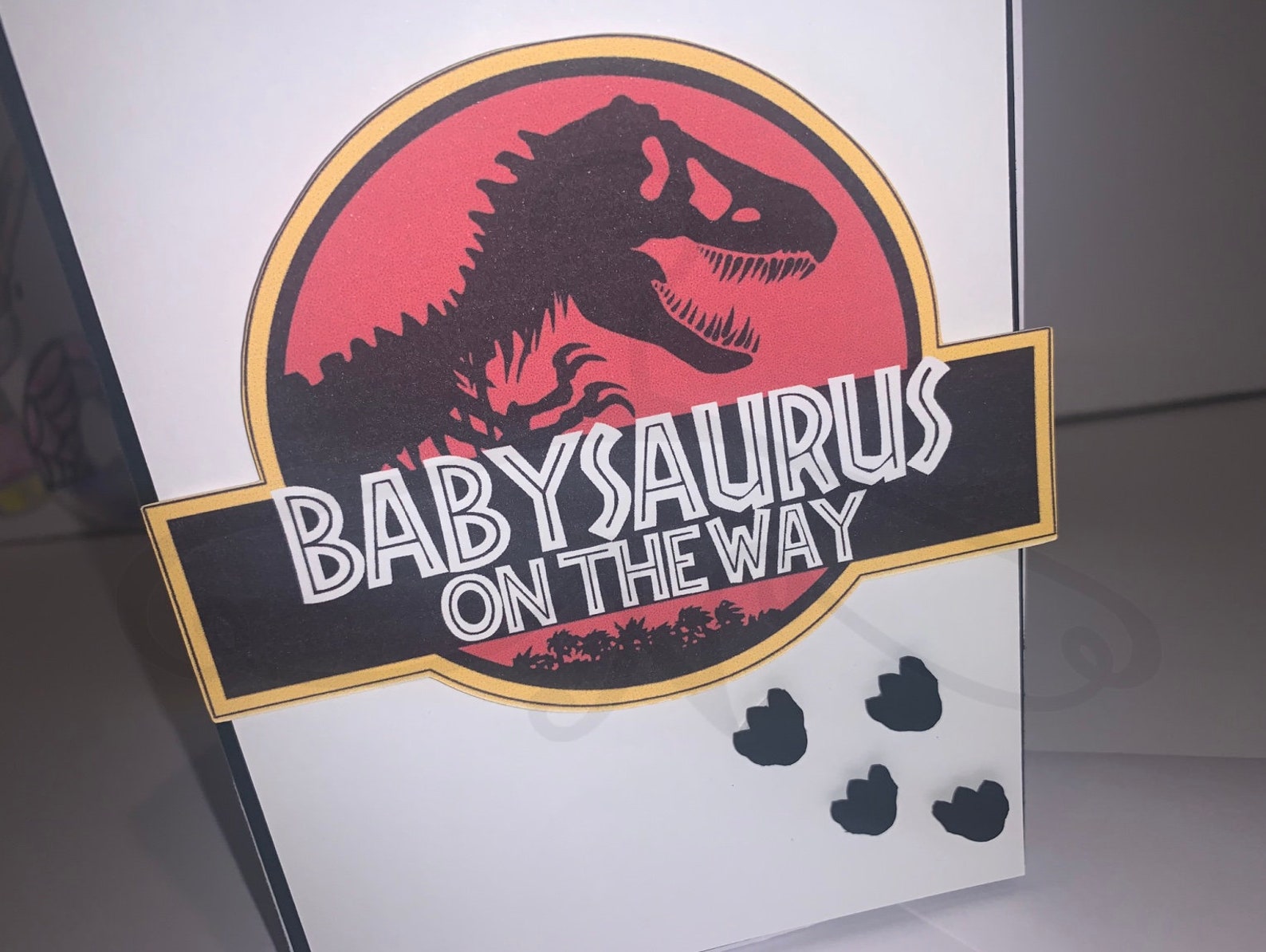 Babysaurus Themed Babyshower Card- Jurassic Park/jurassic World 3D ...
