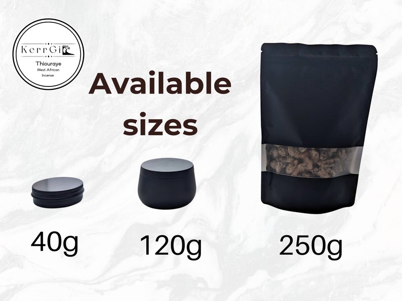 Thiouraye, Turaren Wuta, Woussoulan, Crystal Gowe, Gambian 35g, 120g ...