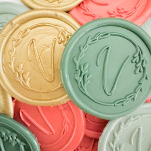 Letter "v" Self Adhesive Wax Seals, Self Adhesive Wax Seals, Wax Seal ...