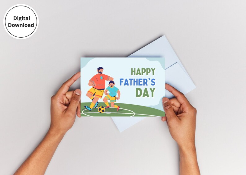 Happy Father's Day Father's Day Card Best Dad Printable Card Instant ...