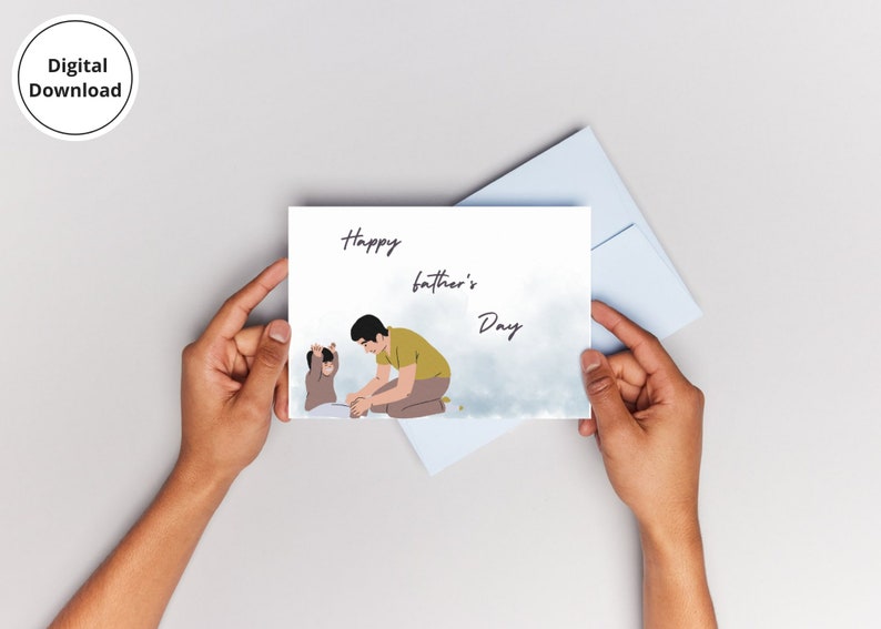 Happy Father's Day Father's Day Card Best Dad Printable Card Instant ...