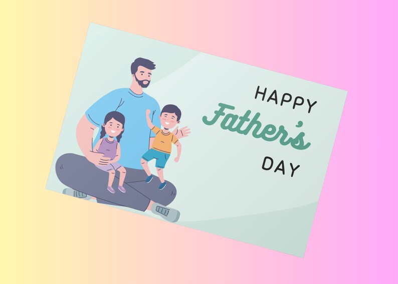 Happy Father's Day Father's Day Card Best Dad Printable Card Instant ...