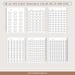 Color Swatch Chart Blank Color Chart Printable Color Swatch Template ...