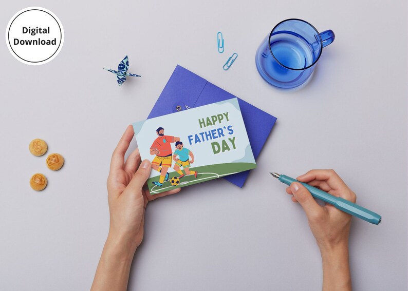 Happy Father's Day Father's Day Card Best Dad Printable Card Instant ...