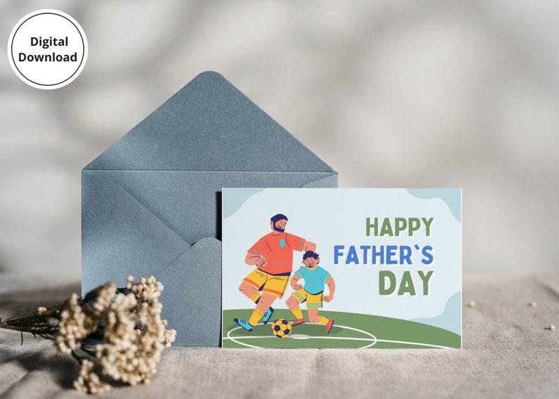 Happy Father's Day Father's Day Card Best Dad Printable Card Instant ...