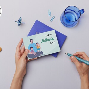 Happy Father's Day Father's Day Card Best Dad Printable Card Instant ...