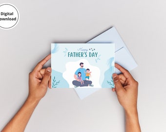 Happy Father's Day Father's Day Card Best Dad Printable Card Instant ...