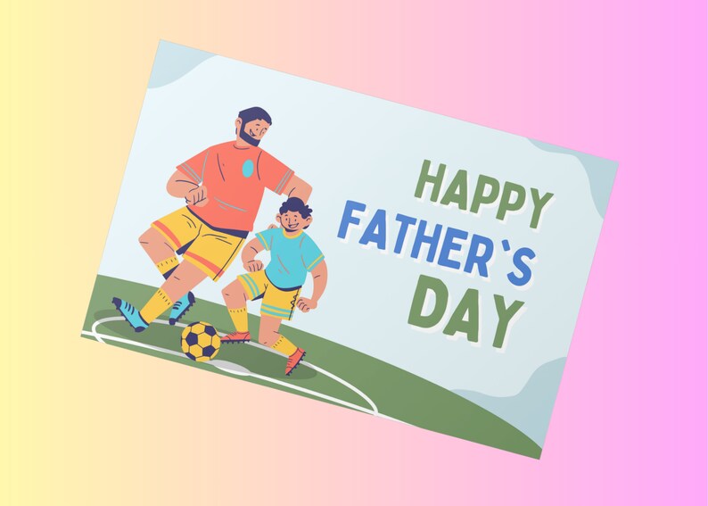 Happy Father's Day Father's Day Card Best Dad Printable Card Instant ...