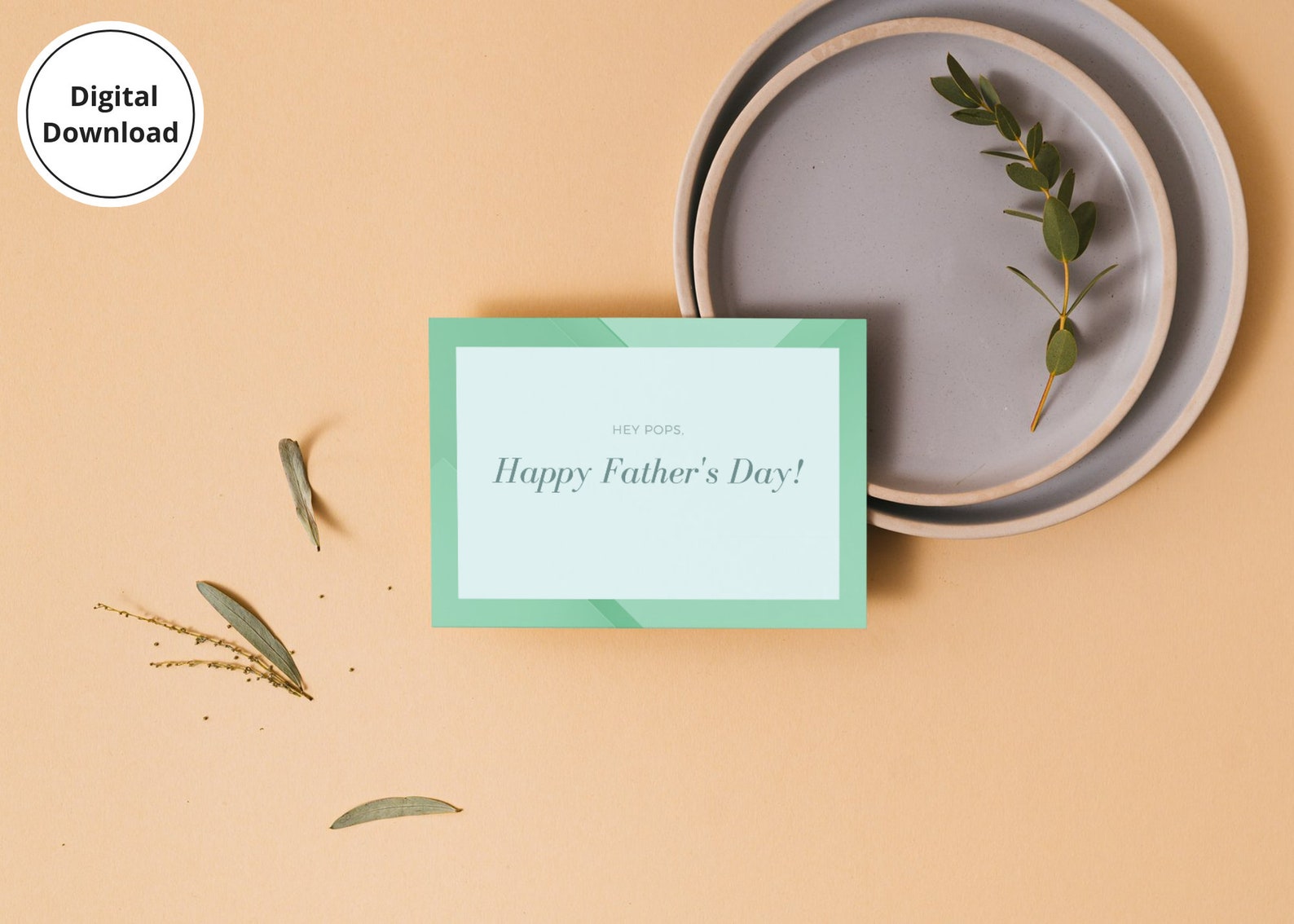 Happy Father's Day Father's Day Card Best Dad Printable Card Instant ...